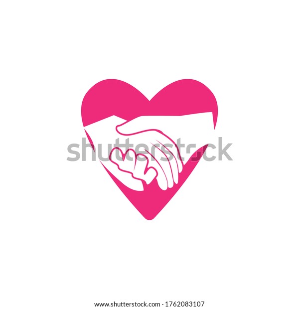 Hand Care People Icon Vector Template Stock Vector (Royalty Free ...