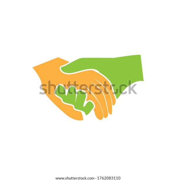 Hand Care People Icon Vector Template Stock Vector (Royalty Free ...