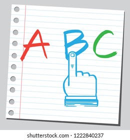 Hand Choosing Letter B Stock Vector (Royalty Free) 1222840237 ...