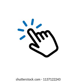 Hand Clicking Icon Stock Vector (Royalty Free) 1138185833