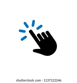 Hand Clicking Icon Stock Vector (Royalty Free) 1137122246