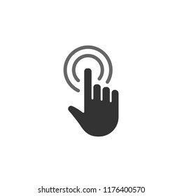 Hand Clicking Icon Stock Vector (Royalty Free) 1176400570 | Shutterstock