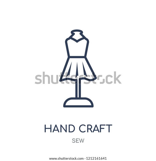 Hand Craft Icon Hand Craft Linear Stock Vector (Royalty Free ...
