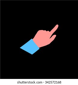 Hand Cursors Color Vector Icon On: เวกเตอร์สต็อก (ปลอดค่าลิขสิทธิ์ ...