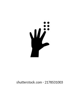 Hand Dot Braille Sign Stock Vector (Royalty Free) 2178531003 | Shutterstock