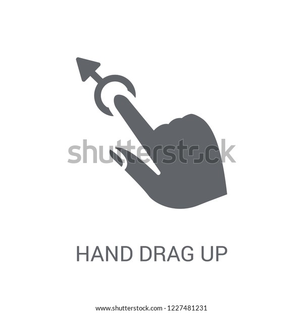 Hand Drag Icon Trendy Hand Drag Stock Vector (Royalty Free) 1227481231 ...