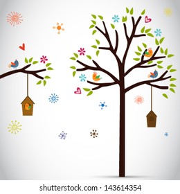 Hand Draw Cartoon Tree Stock Vector (Royalty Free) 143614354 | Shutterstock