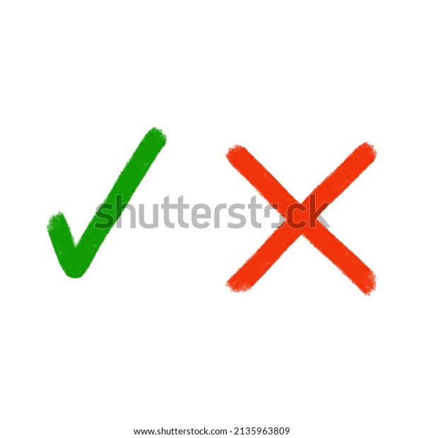 Dibujo manual Marcar marca de verificación: vector de stock (libre de ...