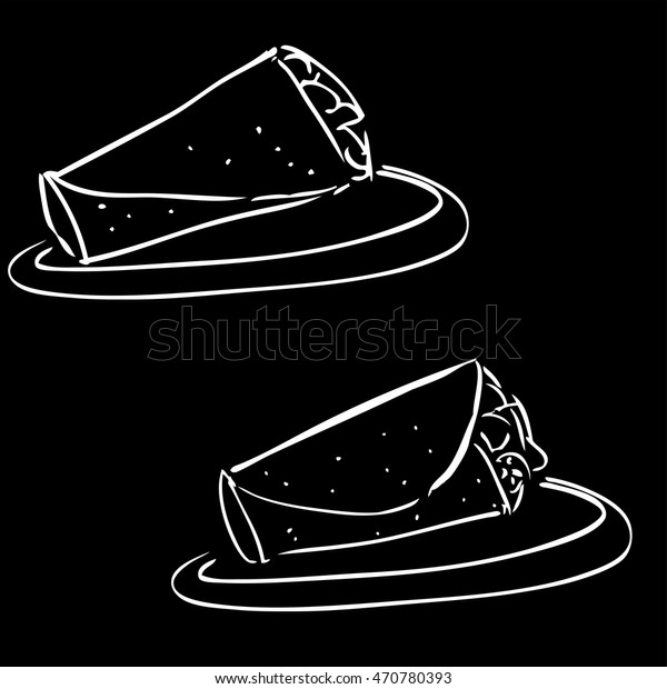 Hand Draw Sketch Kebab Turkish Traditional Stock Vector (Royalty Free ...
