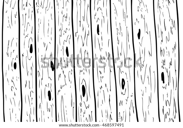 Hand Draw Sketch Wood Texture Stock Vector (Royalty Free) 468597491