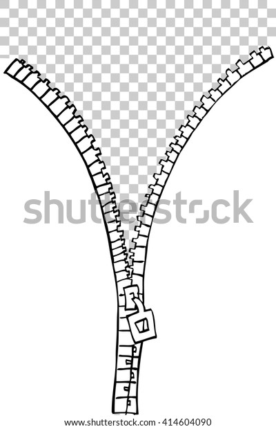 Hand Draw Sketch Zipper Stock Vector (Royalty Free) 414604090 ...