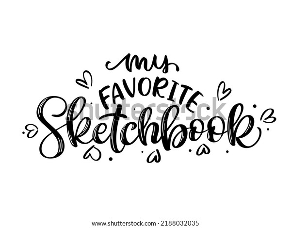 Hand Draw Vector Illustration My Favorite Stock Vector (Royalty Free ...