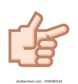 Hand Drawing 1 Finger Thumb Open Stock Vector (Royalty Free) 1940283142 ...
