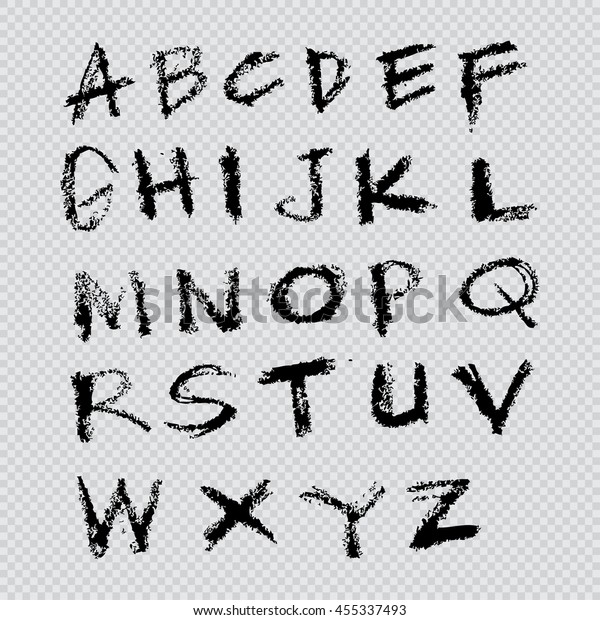 Hand Drawing Alphabet Stock Vector (Royalty Free) 455337493 | Shutterstock