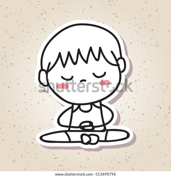 Hand Drawing Cartoon Concept Happiness Happy: vetor stock (livre de ...