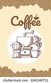 Hand Drawing Coffee Card Stock Vector (Royalty Free) 1045249711 ...