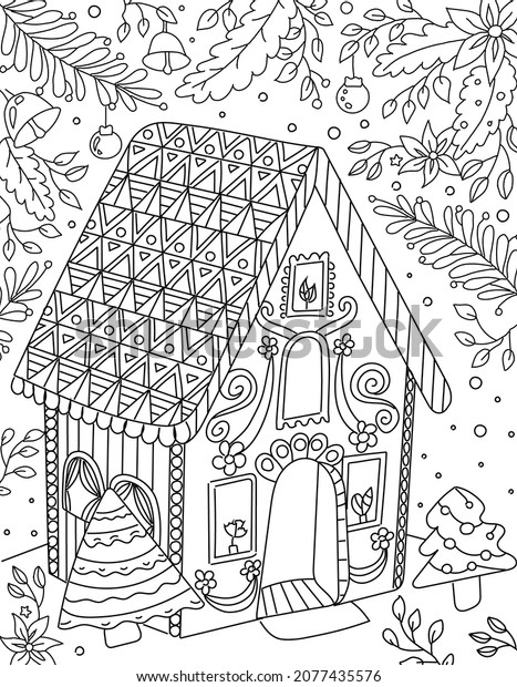 Hand Drawing Coloring Page Kids Adults: เวกเตอร์สต็อก (ปลอดค่าลิขสิทธิ์ ...