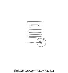 Hand Drawing Concept Check Paper Illustration Stock Vector (Royalty ...