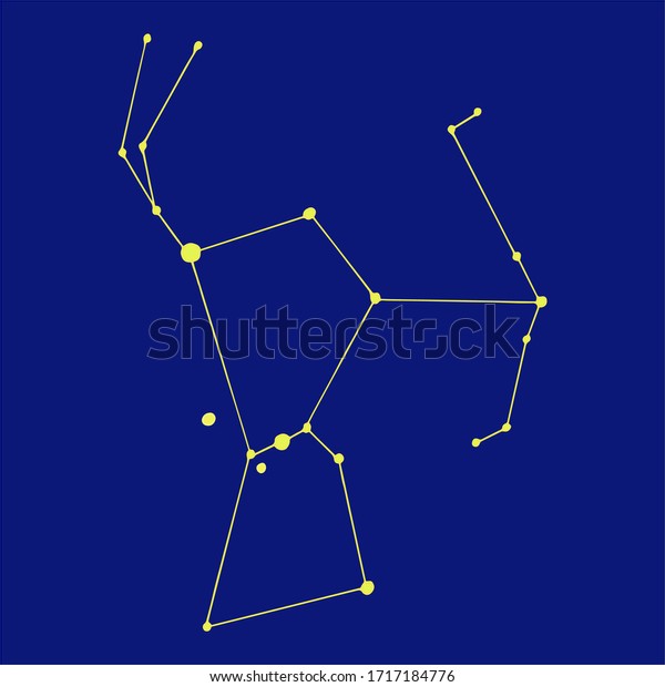 Hand Drawing Constellation Orion Vector: เวกเตอร์สต็อก (ปลอดค่า ...