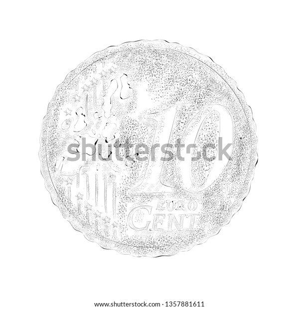 Hand Drawing Design Cent Illustration Stock Vector (Royalty Free ...