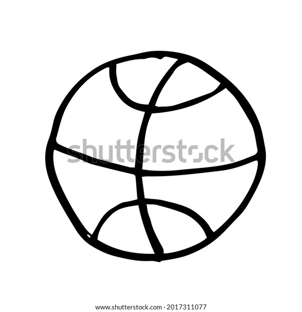 Hand Drawing Doodle Ball Design Element Stock Vector (Royalty Free ...