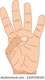 Hand Drawing Form Numbers 4 Stock Vector (Royalty Free) 2169258101 ...