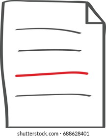 Hand Drawing Icon Paper Stock Vector (Royalty Free) 688628401 ...