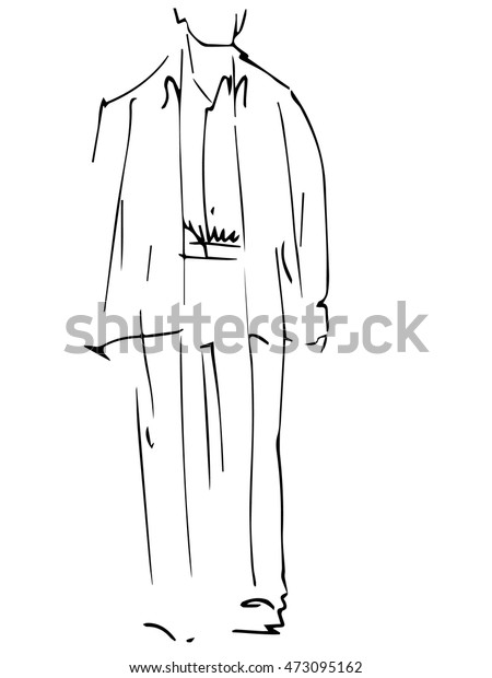 Hand Drawing Men Stock Vector (Royalty Free) 473095162 | Shutterstock