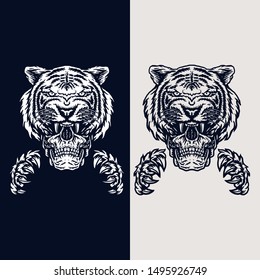 Hand Drawing Style Tiger Claws Use Stock Vector (Royalty Free ...