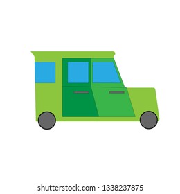 Hand Drawing Vector Eco Green Car Stock Vector (Royalty Free ...
