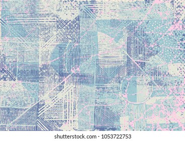 Watercolor Digital Checks Artwork Background Stock Illustration ...