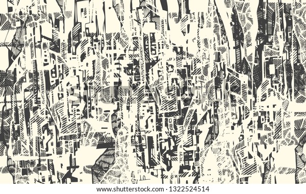 Hand Drawn Abstract Background Drawing Texture Stock Vector (Royalty ...