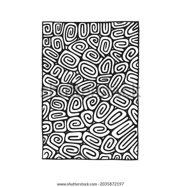 Hand Drawn Abstract Background Sketch Drawing Stock Vector (Royalty ...