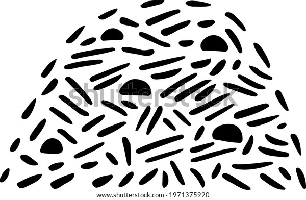 Hand Drawn Anthill Icon Insect Dwelling Stock Vector (Royalty Free ...