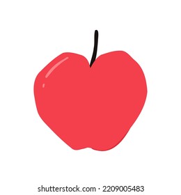 Hand Drawn Apple Fruit Illustration Stock Vector (Royalty Free ...