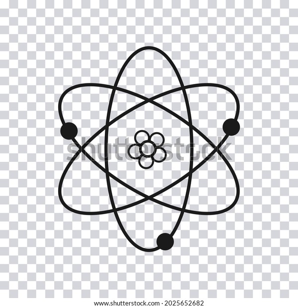 Hand Drawn Atom Isolated On Transparent Stock Vector (Royalty Free ...