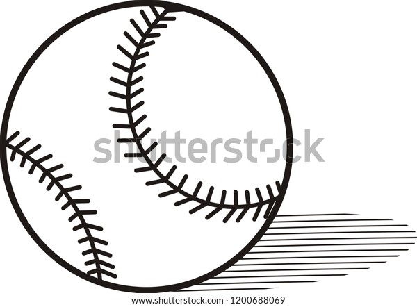 Hand Drawn Baseball Design Stock Vector (Royalty Free) 1200688069 ...