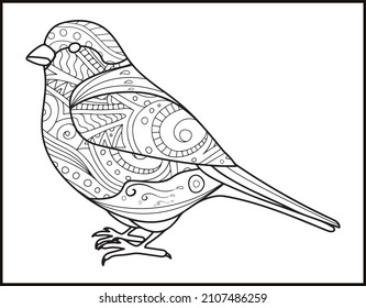 4,048 Birds Mandala Coloring Page Images, Stock Photos & Vectors ...