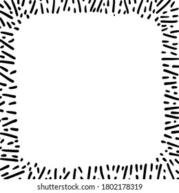 Hand Drawn Black White Border Stock Vector (Royalty Free) 1802178319 ...
