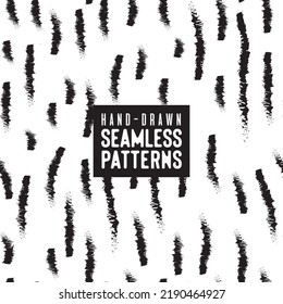 Hand Drawn Black White Pattern Ink Stock Vector (Royalty Free ...