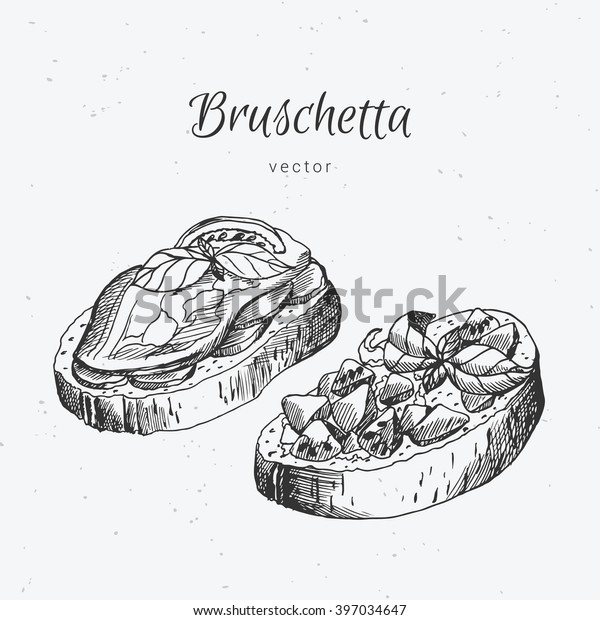 1,646 Illustration Bruschetta Images, Stock Photos & Vectors | Shutterstock
