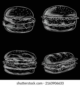 Hand Drawn Burges Vector Images Eps Stock Vector (Royalty Free ...