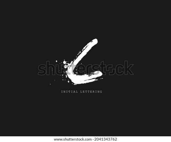 Hand Drawn C Letter Font Calligraphy Stock Vector (Royalty Free ...