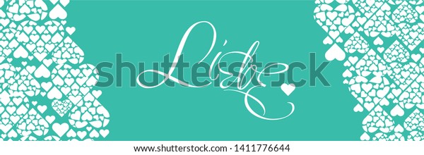 Hand Drawn Calligraphy Liebe Mean Love Stock Vector (Royalty Free ...