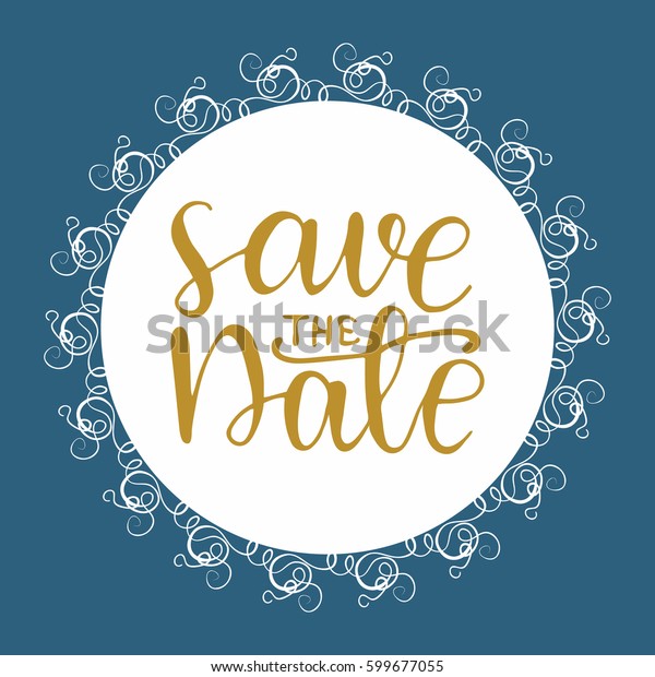 Hand Drawn Card Design Lettering Save: เวกเตอร์สต็อก (ปลอดค่าลิขสิทธิ์ ...