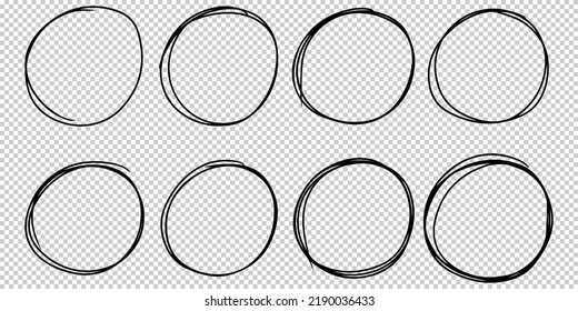 Hand Drawn Cartoon Circle Line Vector Stock Vector (Royalty Free ...