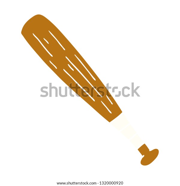 Hand Drawn Cartoon Doodle Baseball Bat Stock Vector (Royalty Free ...