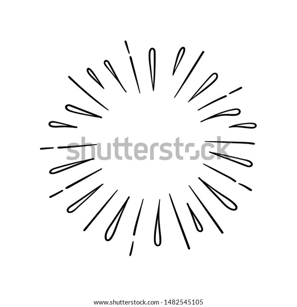 Hand Drawn Cartoon Water Explosion Doodle Stock Vector (Royalty Free ...