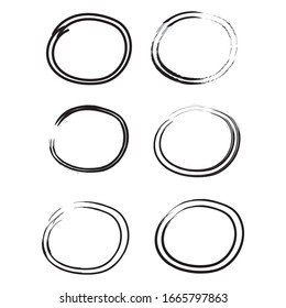 conjunto de círculos vacíos, elementos de: vector de stock (libre de ...