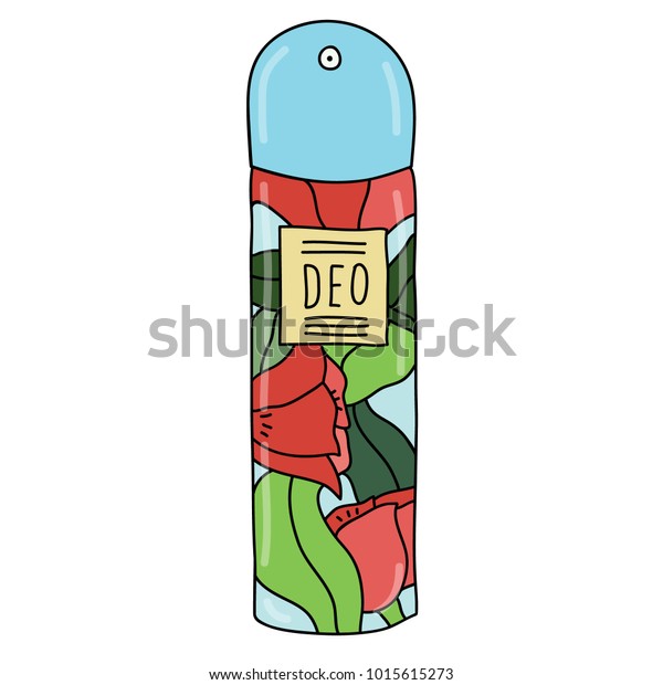 Hand Drawn Colorful Vector Illustration Deodorant Stock Vector (Royalty ...